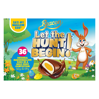 Beacon Original Marshmallow Eggs 36s – Springbok Foods
