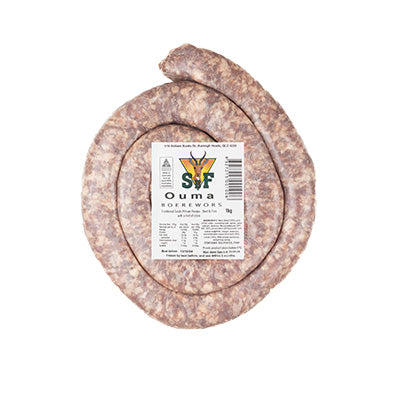 FROZEN Boerewors Ouma 1kg – Springbok Foods