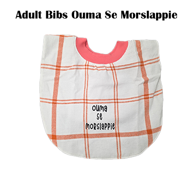 Die Vadoek Look Adult Bibs Ouma Se Morslapp – Springbok Foods